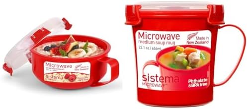 Sistema Microwave Breakfast Plastic Bowl | Round Microwave Container ...