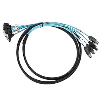 SAS to Sata Cable, Mini SAS 6Gbps Cable for Computer Motherboard (1m ...