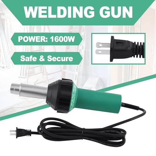 Snapklik.com : 1600W 110V Plastic Welding Gun Kit Hot Air Welder, 40 ...