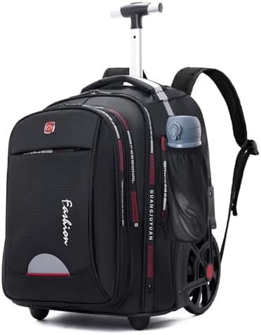 Amazon.com: MATEIN Rolling Bag with Wheels, 17 Inch Extra Large Laptop ...