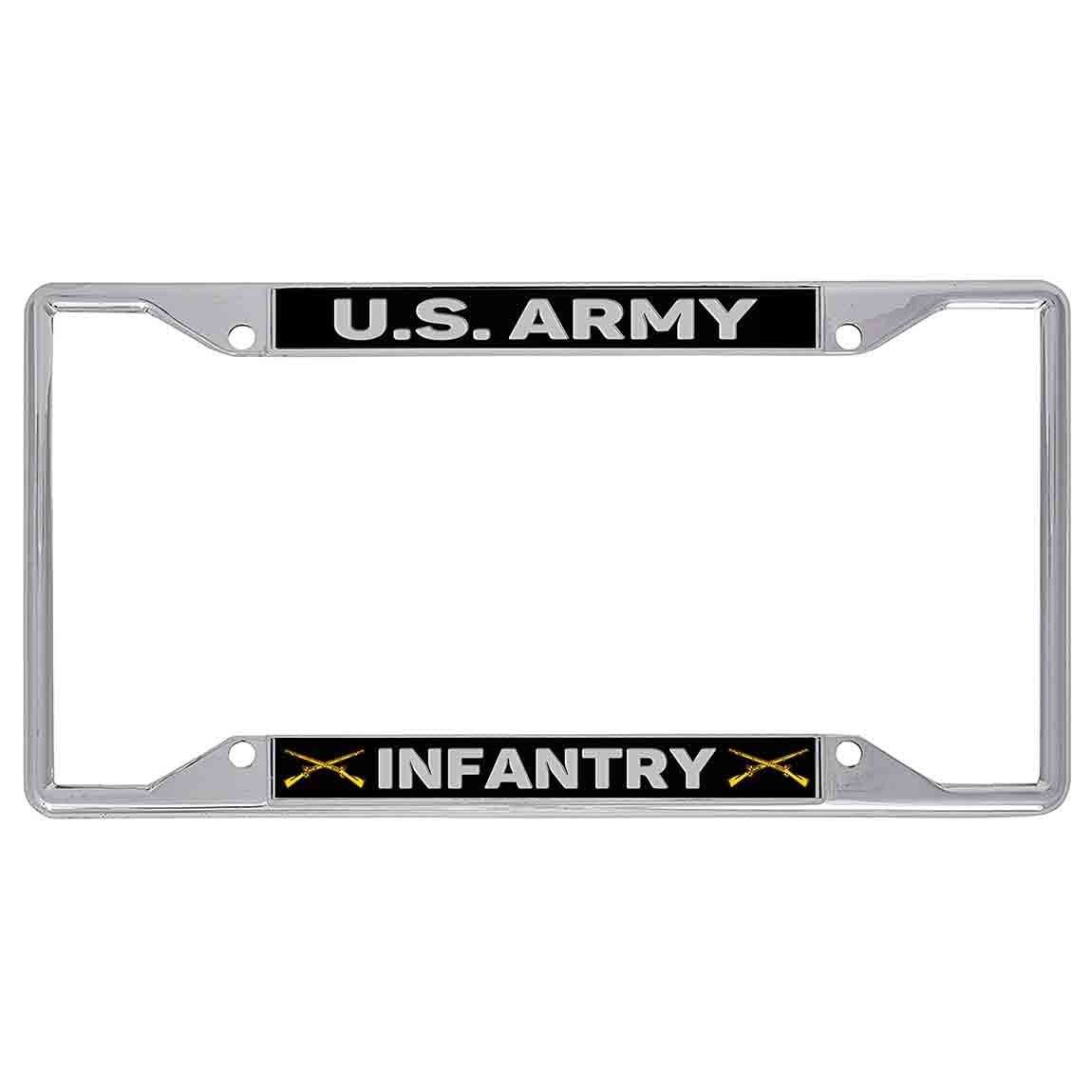 Amazon.com: US Army Infantry License Plate Frame Personalized Car Tag ...