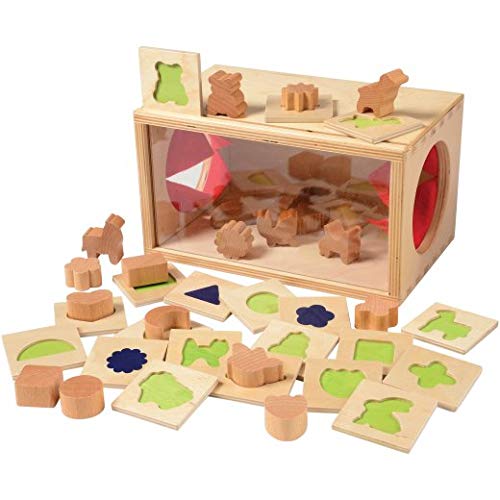 Amazon.com: Constructive Playthings 6 1/2" H. x 7" W. x 7" D. Wooden ...