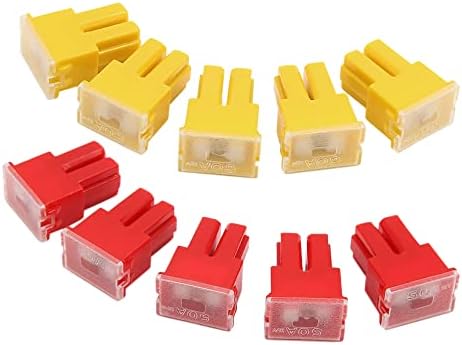 Amazon.com: uxcell 10pcs Car Auto Female PAL Slow Terminals Blow Fuses ...