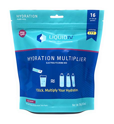 Liquid IV, Hydration Multiplier Acai Berry 16 Count, 256 Gram ...