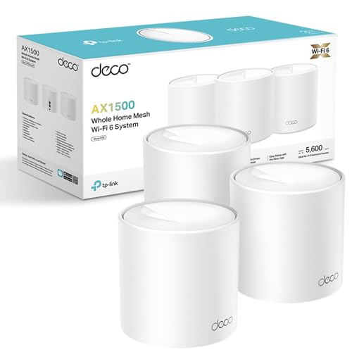 TP-Link Deco X10 AX1500 Whole Home Dual-Band Mesh Wi-Fi 6 System, AI ...
