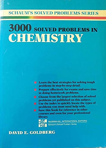 3000 Solved Problems in Chemistry: David Goldberg: 9780071144049 ...