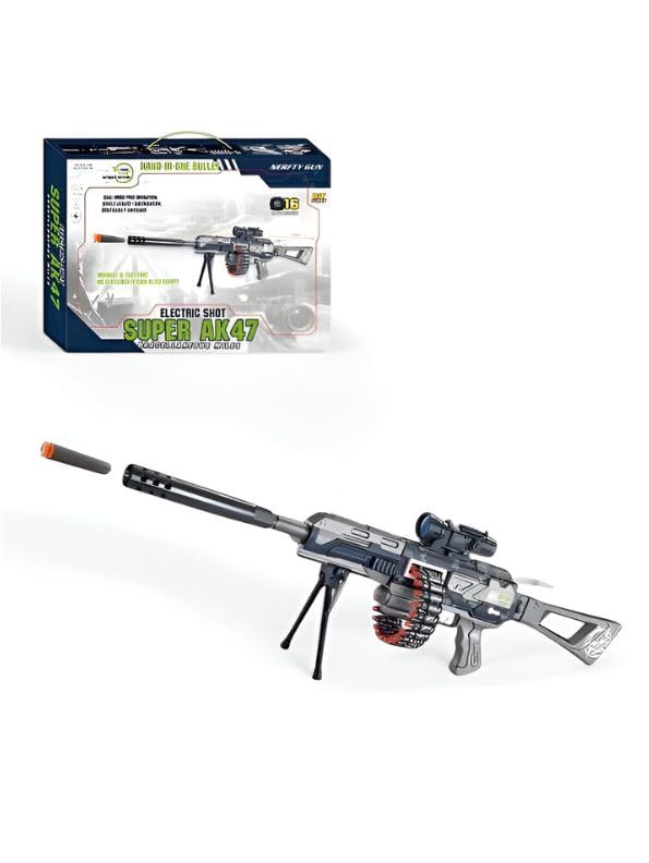 WizToy M416 Soft Bullet Gun Toy for Kids – 103Cm, Tactical Scope, Grip ...