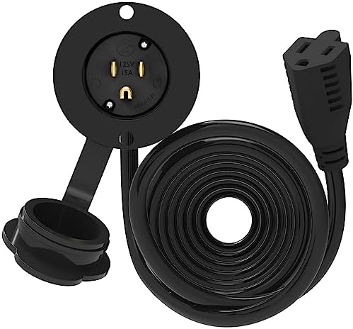 Amazon.com: 10 Foot 15A Weatherproof Outdoor Power Inlet by Journeyman ...