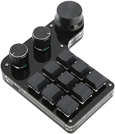 Amazon.com: Dilwe 9 Keys Programmable Keypad, Mini Macro Pad Mechanical ...
