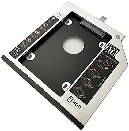 Amazon.com: with Bezel Faceplate + Metal Bracket 2nd HDD SSD Hard Drive ...