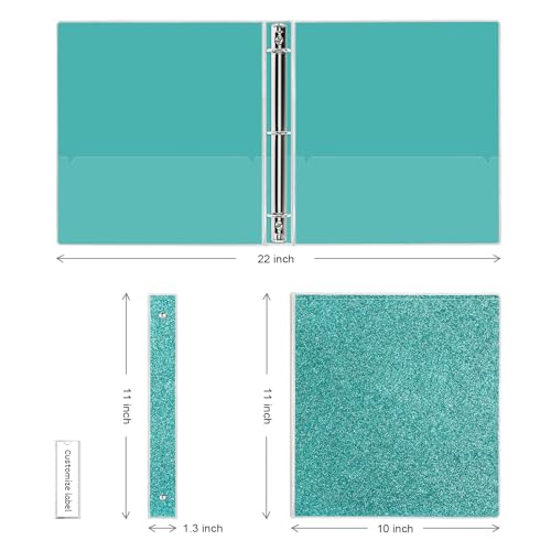 Snapklik.com : 3 Rings Binder For School Supplies, 1 Inch Round Rings ...