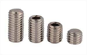 Amazon.com: DIN913/GB77 304 Stainless Steel Flat Set Screws Hex Socket Screws M3 M4 M5 M6 M8 M10 ...