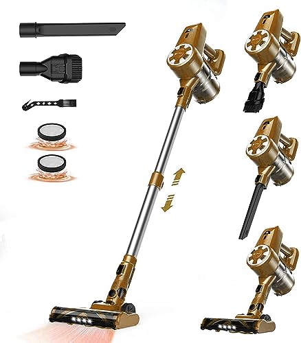 UMLo Cordless Vacuum Cleaner, 6-in-1 Ultra-Lightweight Stick Vacuum ...