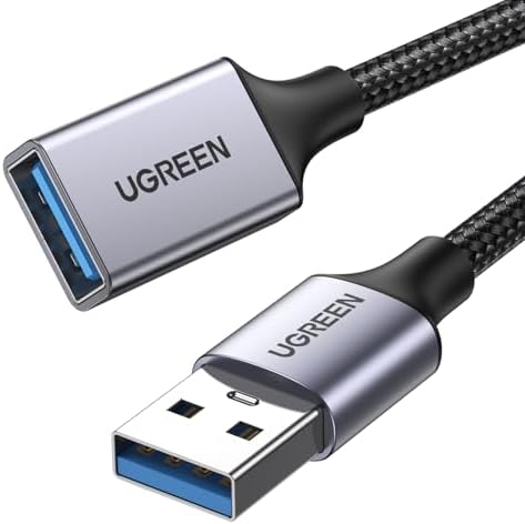UGREEN USB Extension Cable, USB 3.0 Extender Male to Female 5Gbps High ...