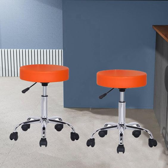 NGFC Doctor Stool with Adjustable Height, Wheels and Bonded Leather ...