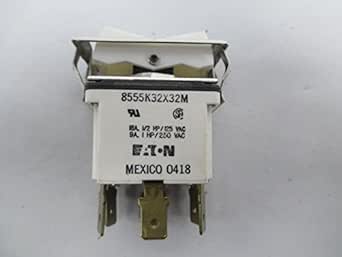Amazon.com: NUEVO Eaton 8555 K32 X 32 M Rocker Switch d314387 ...