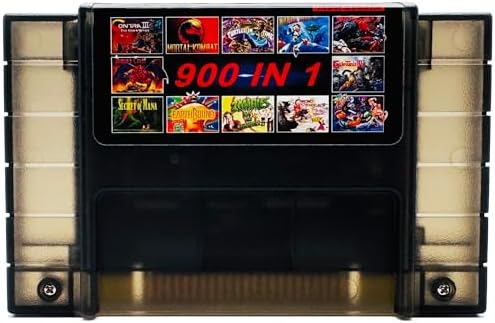 Amazon.com: Retrotech 900 In 1 Game Cartridge For SNES Super Nintendo ...