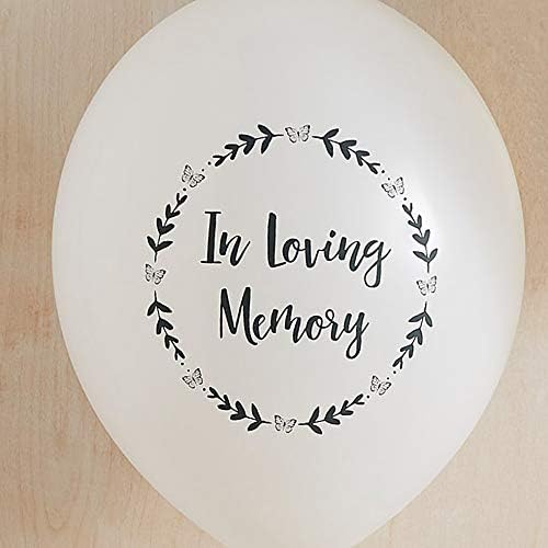 Amazon.com: 60 Pieces Memorial Balloons Funeral Remembrance Balloons ...