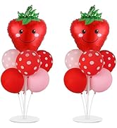Amazon.com: Strawberry Party Balloons Stand Kit 2 Sets with 2 ...