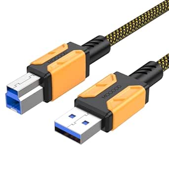 MOGOOD USB 3.0 Printer Cable (1M/3.3ft), USB A to B Upstream Cable ...
