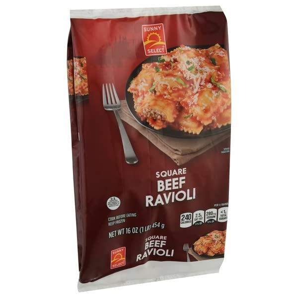 Amazon.com: Sunny Select, Beef Ravioli, Square, 16 Ounce : Grocery ...
