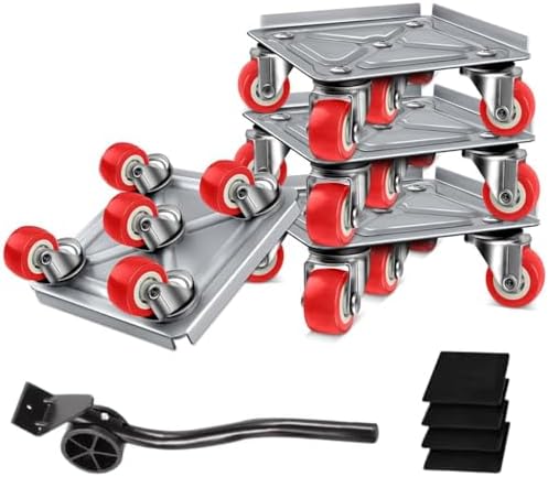 SEVENSPACE Furniture Roller Mover with 5 Wheels & Furniture Lifter ...