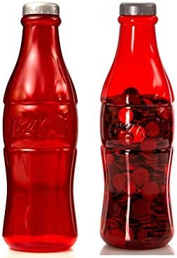 2 Pack Coca-Cola Coke Bottle Bank for Saving and Storing Coins ...