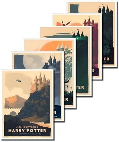 ARTCREST Harry Potter A3 Inspire Motivational Poster Set of 6 Unframed ...