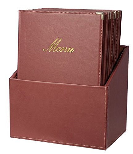Buy Securit Classic Leather Menu Range - Faux Leather A4 Menu Holders ...