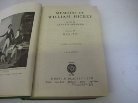 Memoirs of William Hickey, Volume IV [4] (1790-1809): Amazon.com: Books