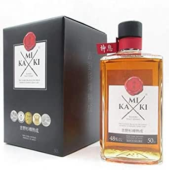 Amazon.co.jp: Kamiki KAMIKI Blended Malt Whiskey, Yoshino Cedar Barrel ...