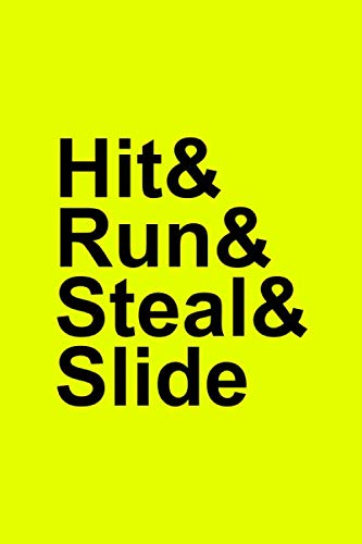Hit& Run& Steal& Slide: Softball Dotgrid Notebook for Catcher / Pitcher ...