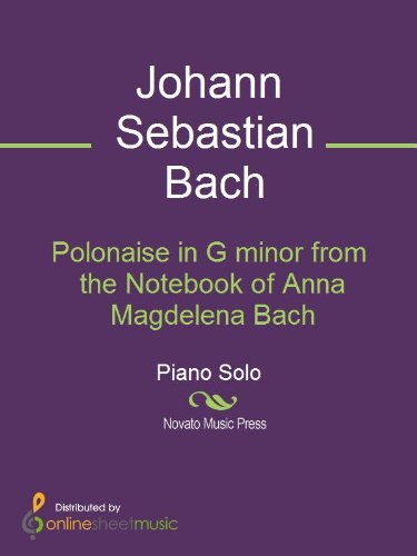 Polonaise in G minor from the Notebook of Anna Magdelena Bach - Kindle ...