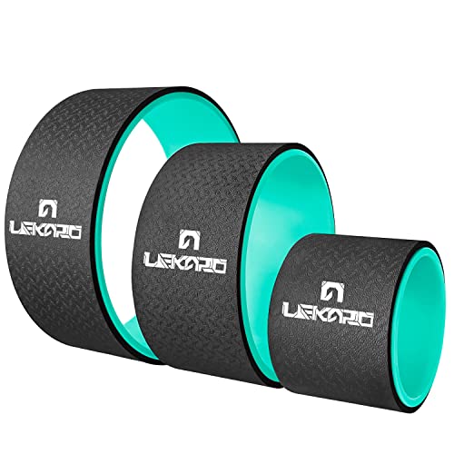 Snapklik.com : LEKARO Yoga Wheel Set For Back Pain Relief, Back Roller ...