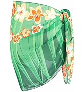 MissShorthair Womens Chiffon Beach Pareos Sarong Sheer Swimsuit Cover ...