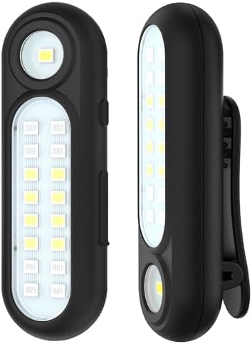 Amazon.com: Yaklim Clip On Flashlight, Rechargeable Running Lights for ...