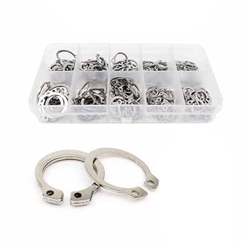Clip Rings,retaining Rings,250/900pc Assortment Kit Set M5 to M20 Black ...