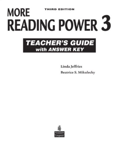 More Reading Power Tb With Answer Key: 9780132089050: Amazon.com: Books