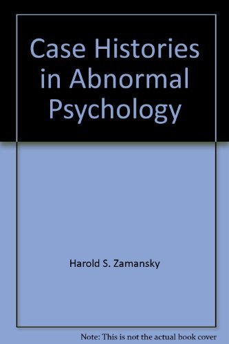 Buy Case histories in abnormal psychology Book Online at Low Prices in ...
