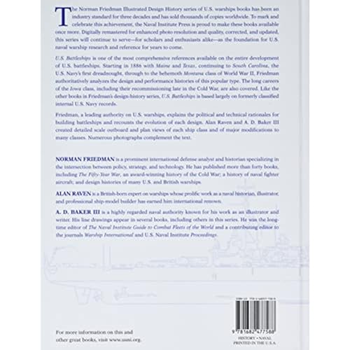 Snapklik.com : U.S. Battleships: An Illustrated Design History