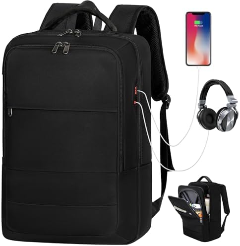Laptop Backpack 15.6 Inch Travel Backpack with USB Charging Port Large ...