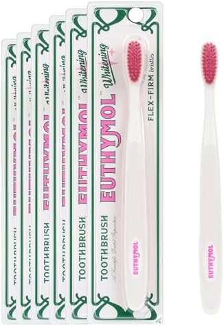Amazon.com : Euthymol Whitening Toothbrush (White, 6 Count) - Premium ...