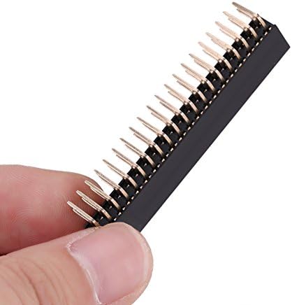 Amazon.com: 3pcs Female Pin Headers 2 x 20 Pins 2.54mm Pitch Female Row Right Angle Pin Headers ...