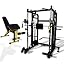 GYM24 EQUIPMENTS Multi Gym Functional Trainer with Smith Machine with ...