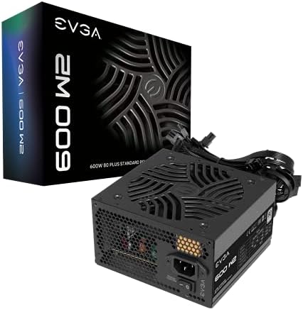 Buy Evga 600 W1, 80+ White 600W, Power Supply 100-W1-0600-K3, Black ...