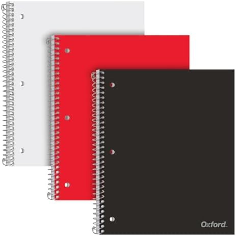 Oxford Spiral Notebook - Graph Paper Notebook 8.5 X 11 - Pack of 3 ...