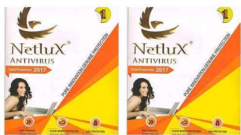 Netlux Antivirus Total Protection Pack of 2 : Amazon.in: Computers ...