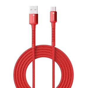 Portronics Konnect X Unbreakable Nylon Braided USB A to Type C Cable ...