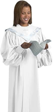 Amazon.com: Murphy Robes Apparel-Anthem Robe with Fluted, V-Neck Yoke ...