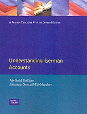 Understanding German Accounts: Amazon.co.uk: Hoffgen, A.: 9780273603092 ...
